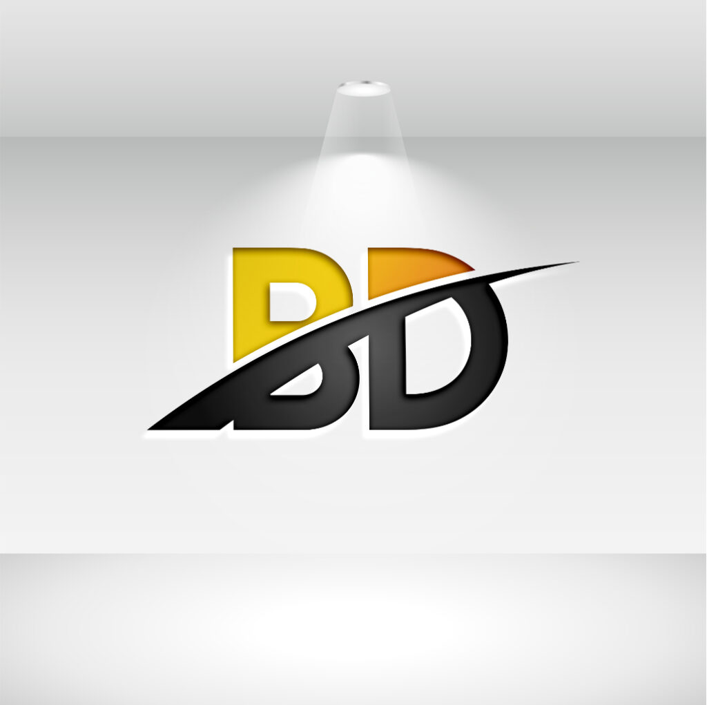 B D Initial Letter Logo design, Graphic Alphabet Symbol for Corporate ...