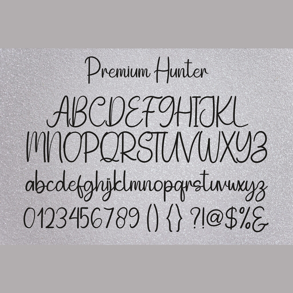 Premium Hunter Font - MasterBundles
