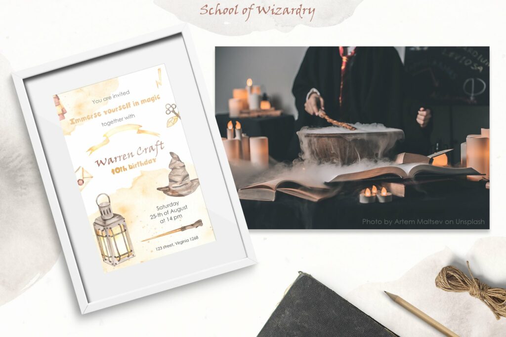 School Of Wizardry Watercolor – MasterBundles