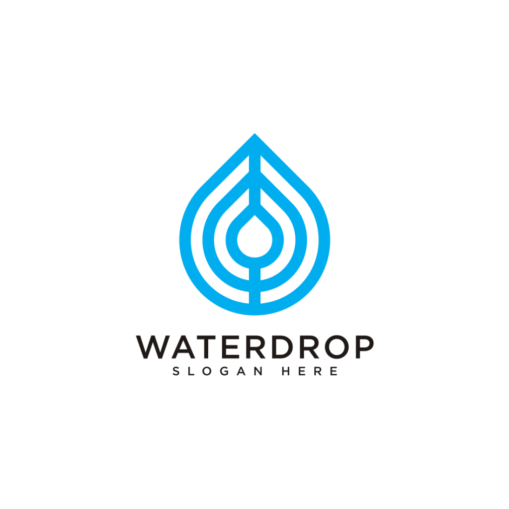 Water Drop Logo Vector Design | MasterBundles