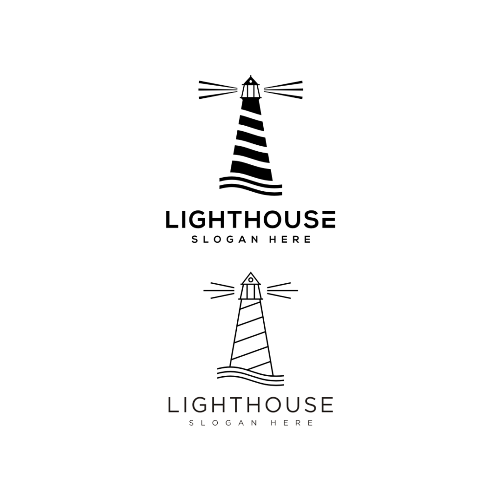 Lighthouse Logo Vector Design | MasterBundles