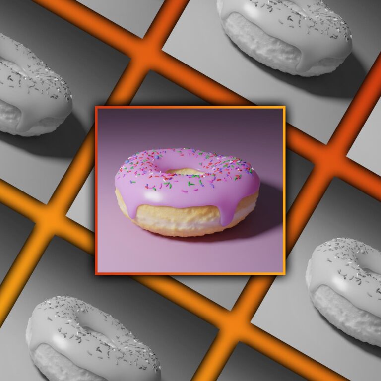 Realistic Big Glazed Donut 3D Model – MasterBundles