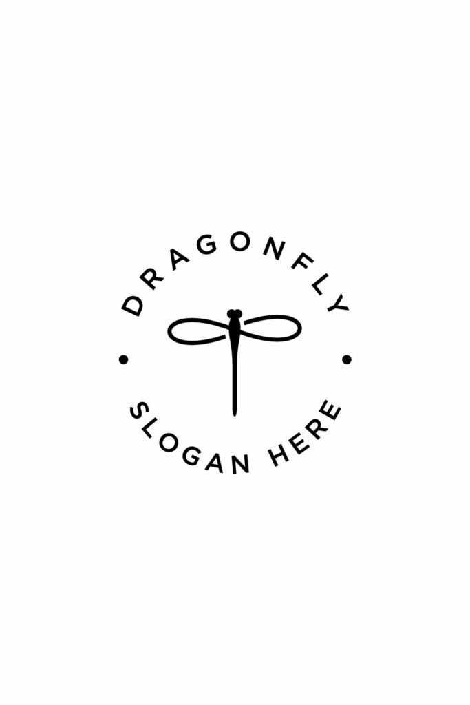 dragonfly logo vector design | MasterBundles