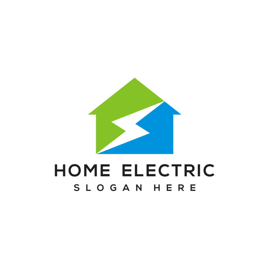 Home Electric Logo Design Vector | MasterBundles