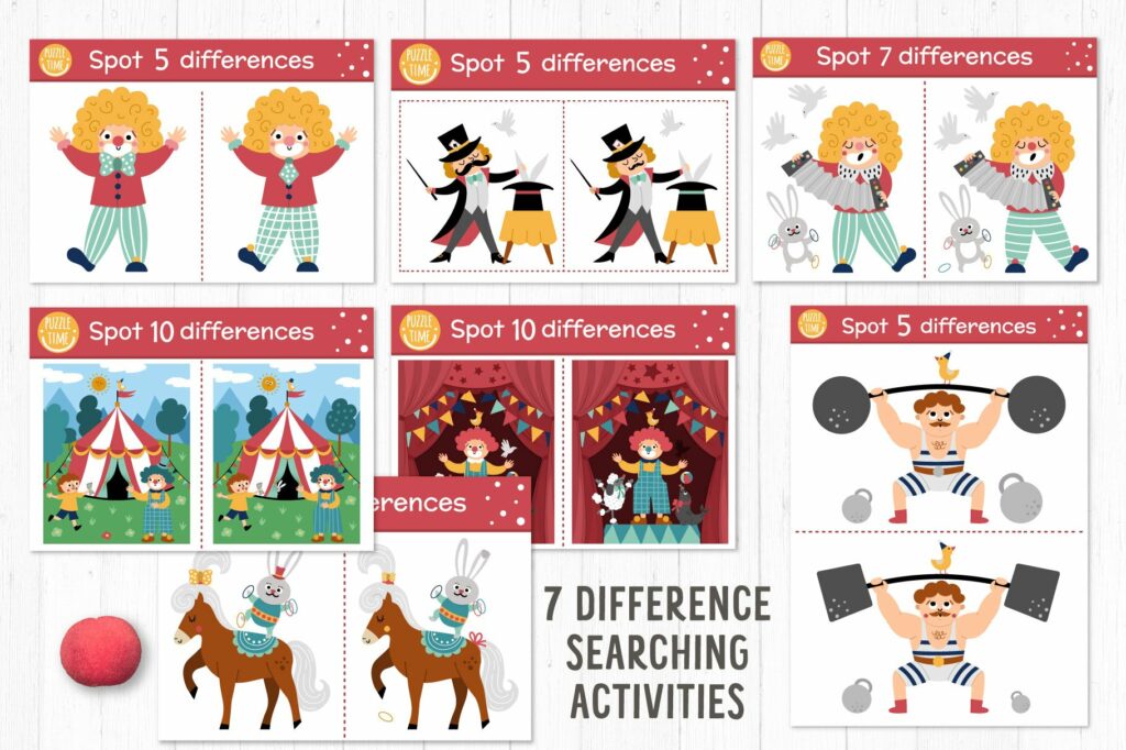 Circus Games And Activities For Kids – MasterBundles