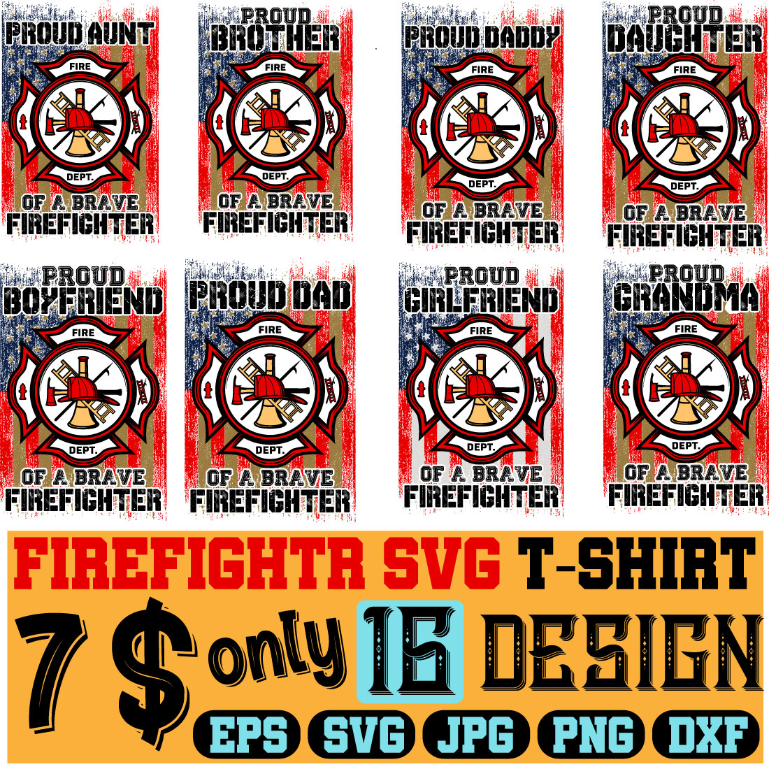 Firefighter T-shirt Design Bundle - MasterBundles