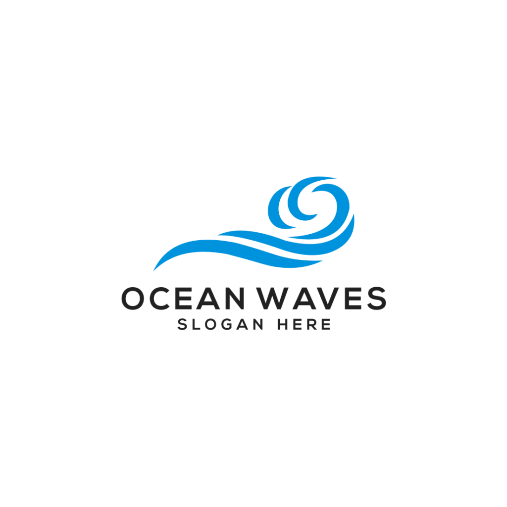 Ocean Wave Logo Design Vector | MasterBundles