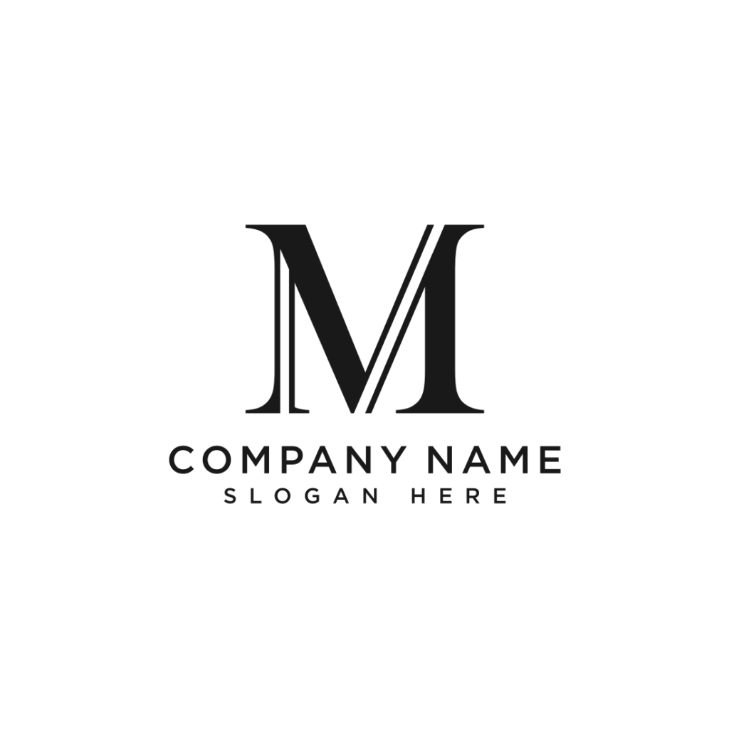 monogram m logo design vector | MasterBundles
