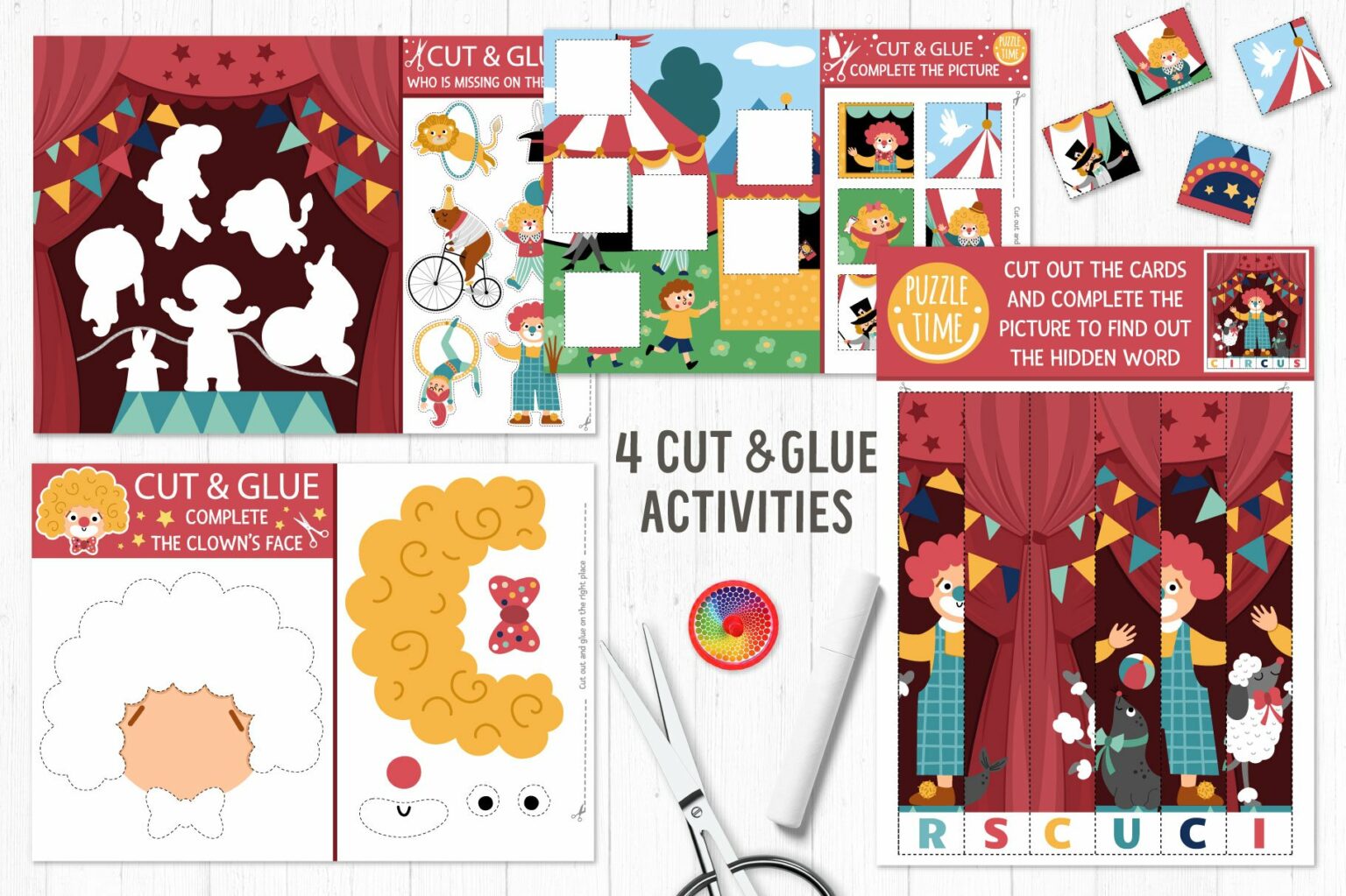 Circus Games And Activities For Kids – MasterBundles