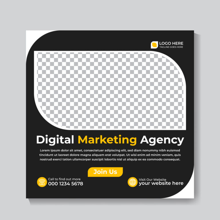Corporate Modern Digital Marketing Social Media Post Design Template ...