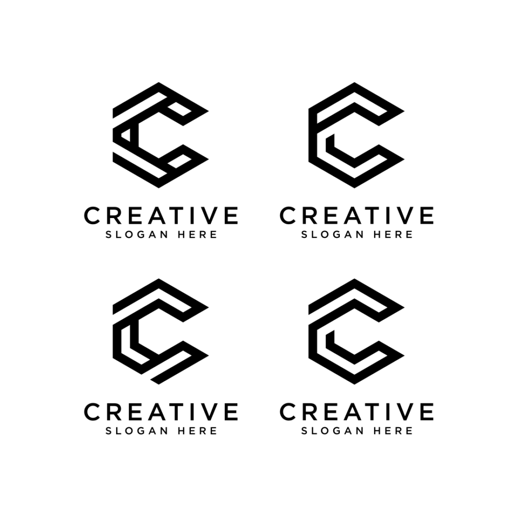 letter c set logo design vector | MasterBundles
