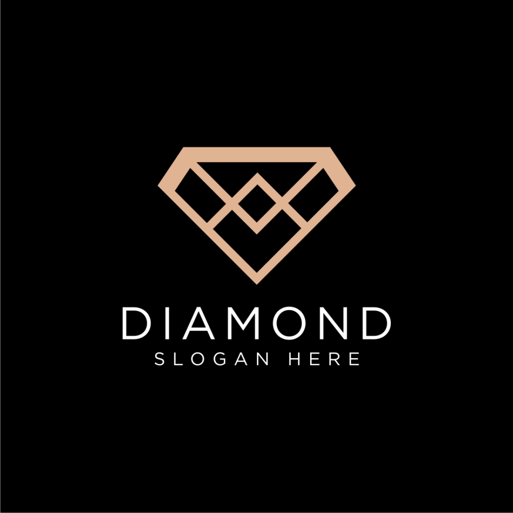 diamond shape logo design vector | MasterBundles