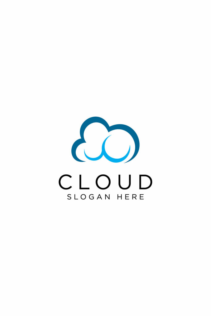 cloud logo design vector | MasterBundles