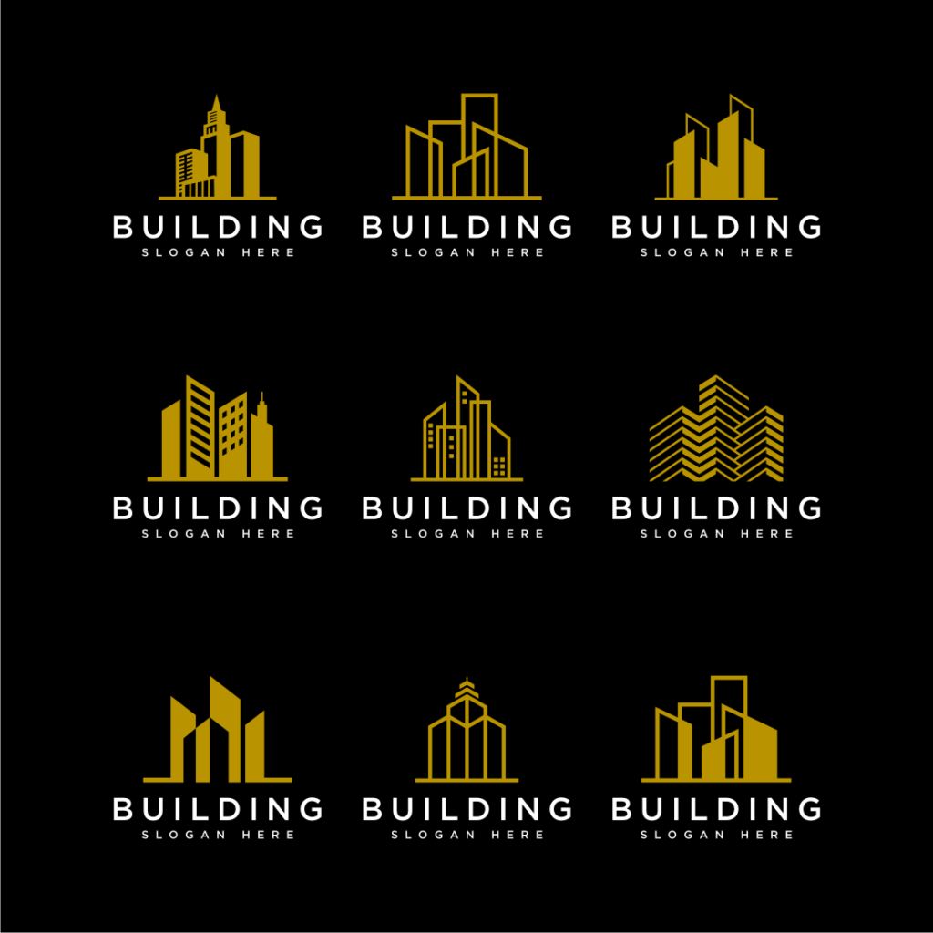 building set logo design vector | MasterBundles