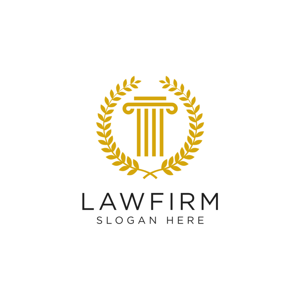 law firm logo design vector | MasterBundles