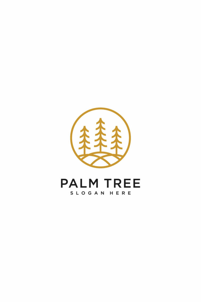 pine tree logo design vector | MasterBundles