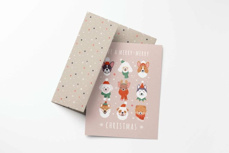Christmas Dogs Vector Collection – MasterBundles