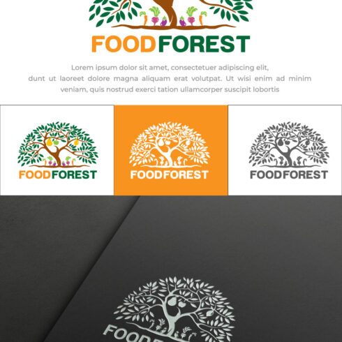 FoodForest Logo Design - MasterBundles