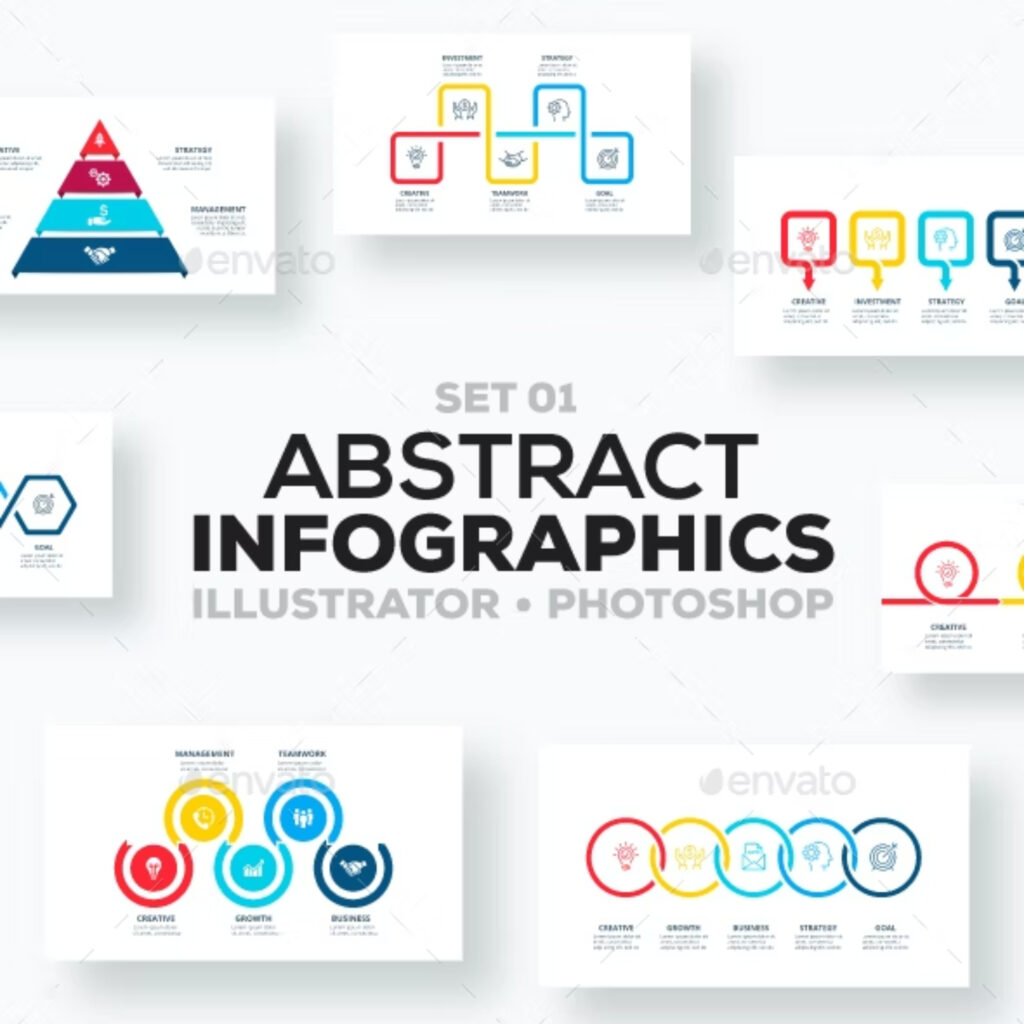 Flowchart Infographics Set 03 – MasterBundles