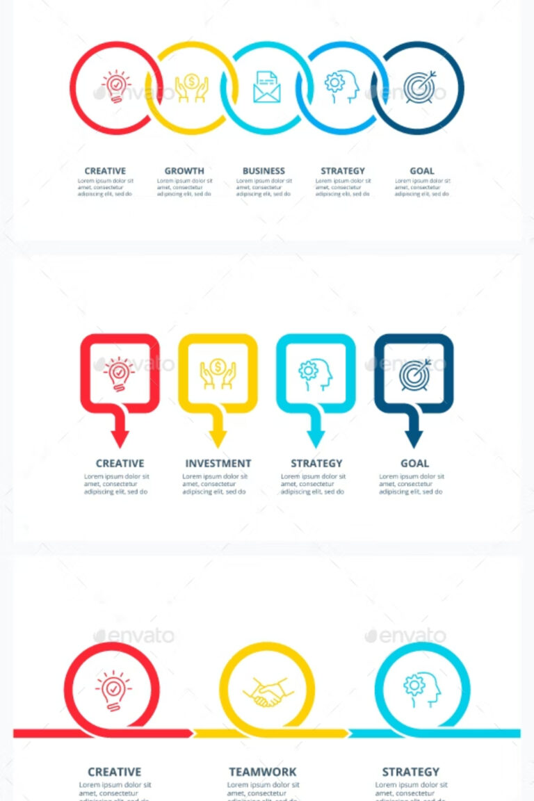 Abstract Infographics Set 01 – MasterBundles