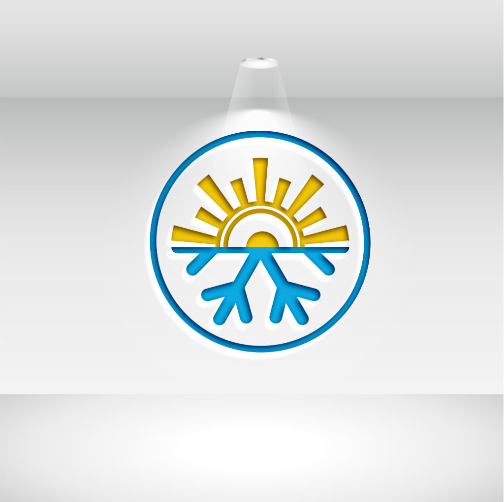 Air Conditioner Logo Sign Symbol, Hot and Cold Symbol - MasterBundles