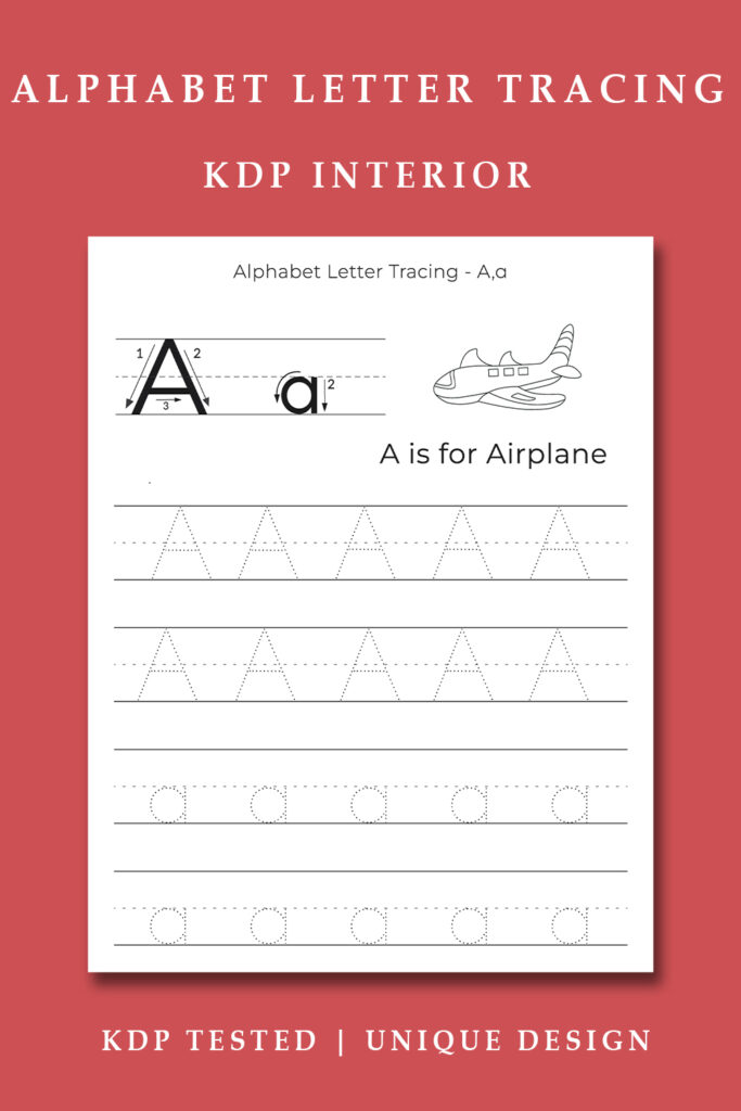 Alphabet Letter Tracing Worksheet For Kids KDP Interior - MasterBundles