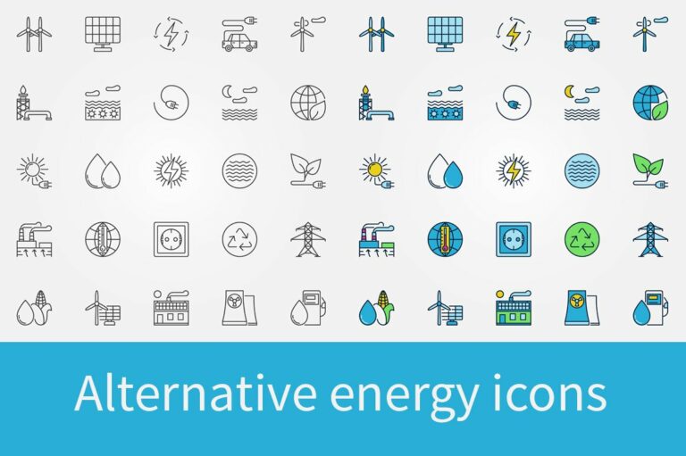 Alternative Energy Icons – MasterBundles