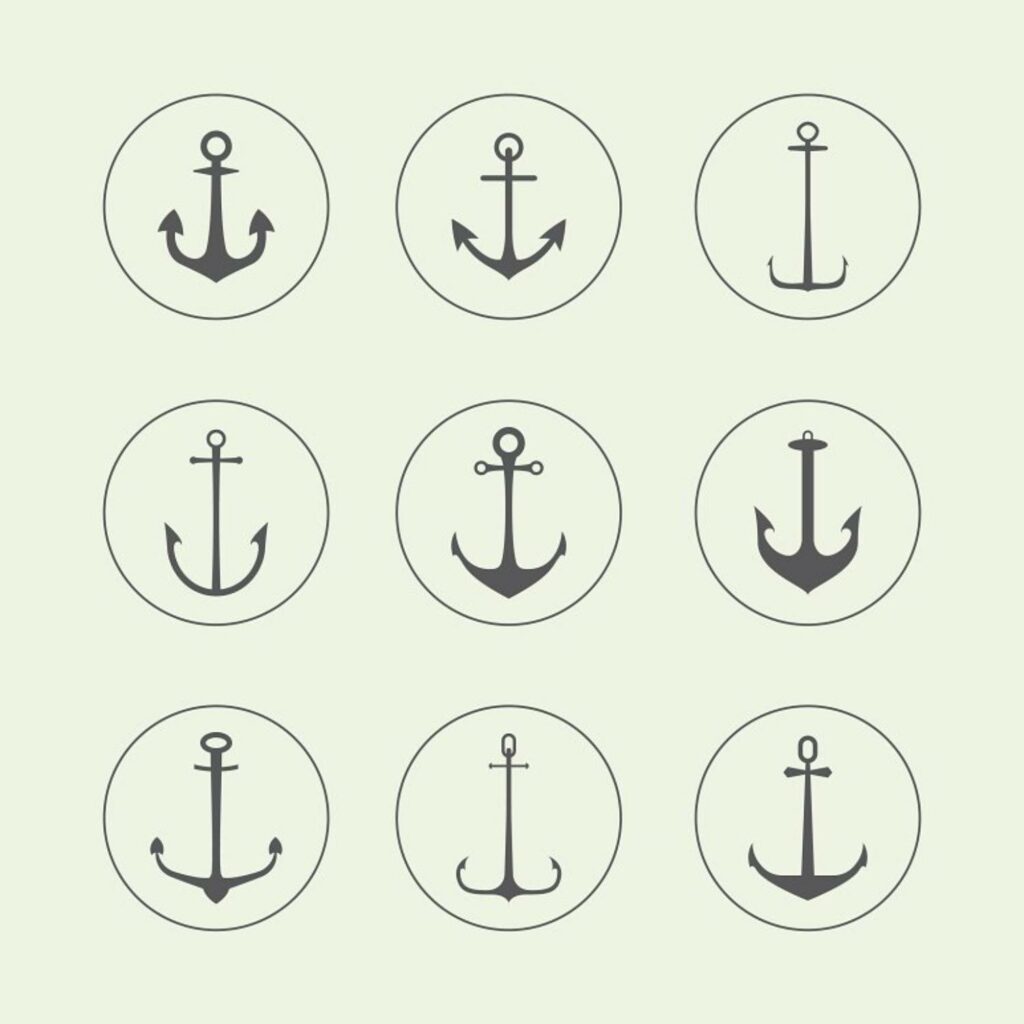 Anchor, Crown, Arrow Icons – MasterBundles