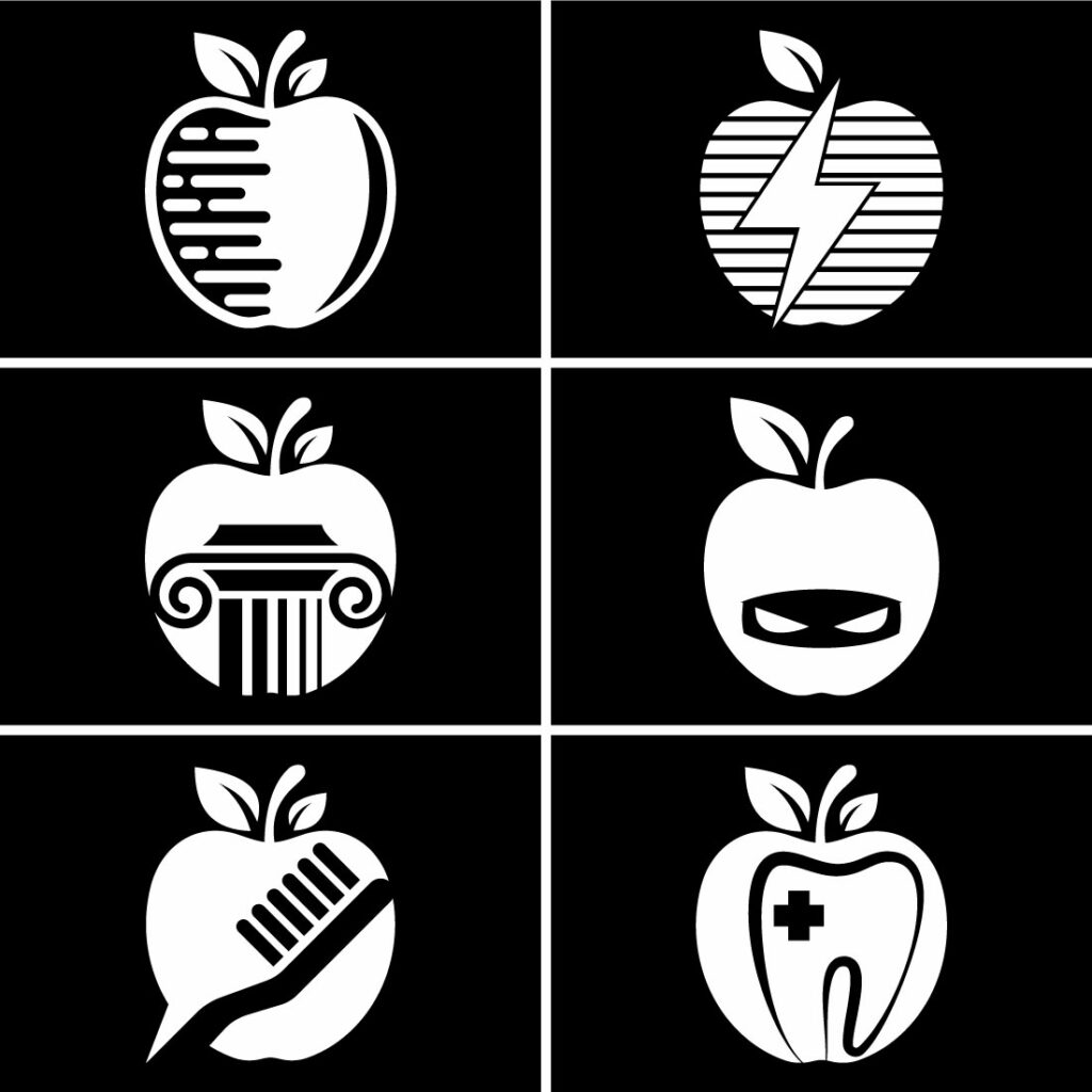 Apple Logo Design Set - MasterBundles