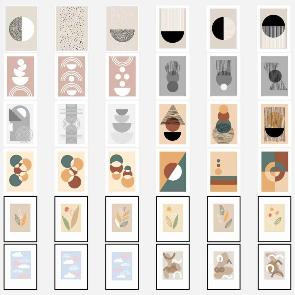 Abstract posters | Big bundle abstract cards