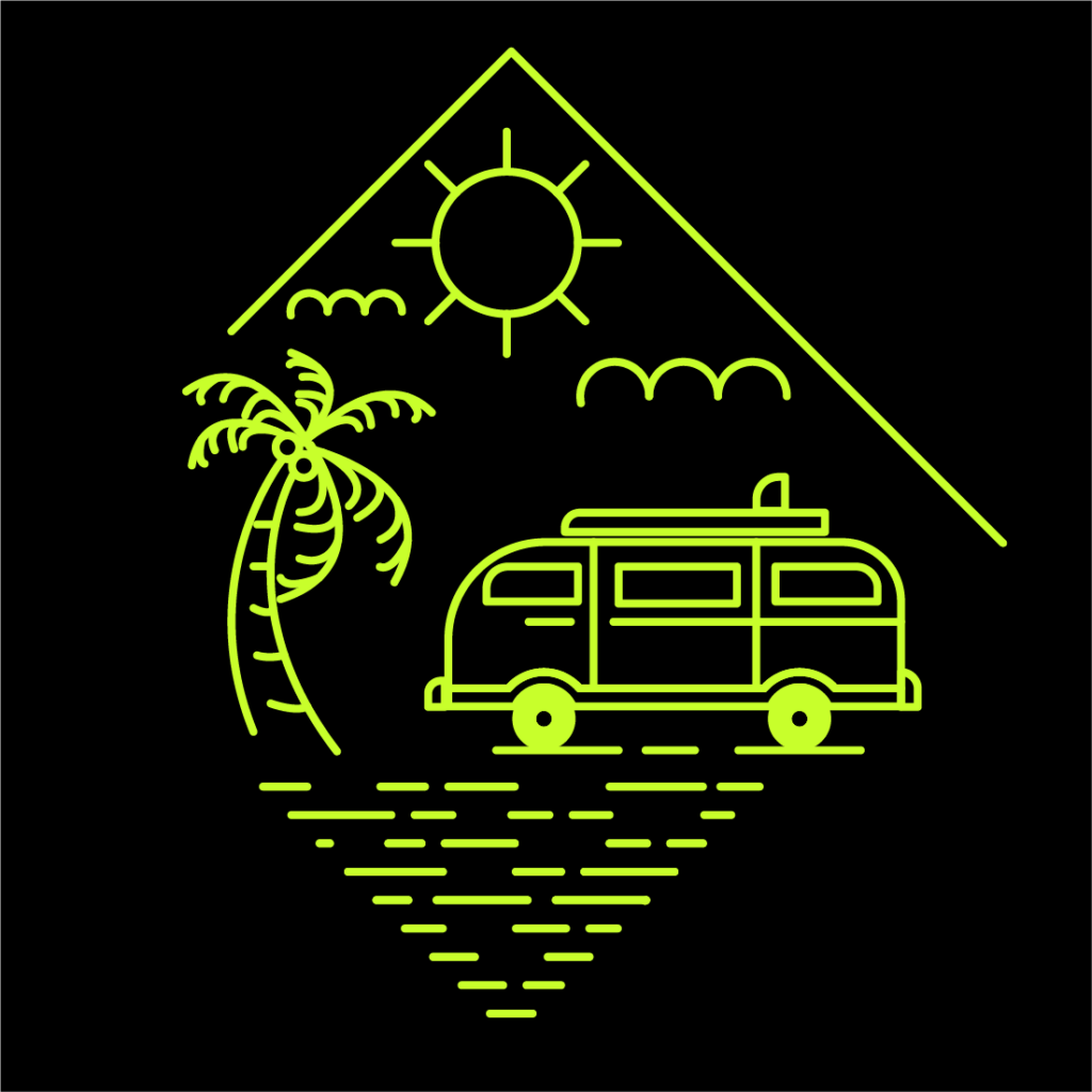 Summer Travel Simple Line Art Design - MasterBundles