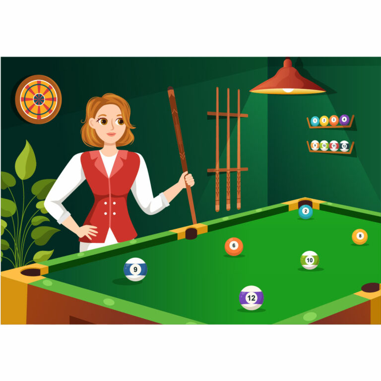 12 Billiards Game Illustration - MasterBundles