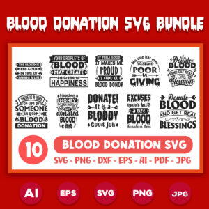 Blood Donation SVG Bundle - MasterBundles
