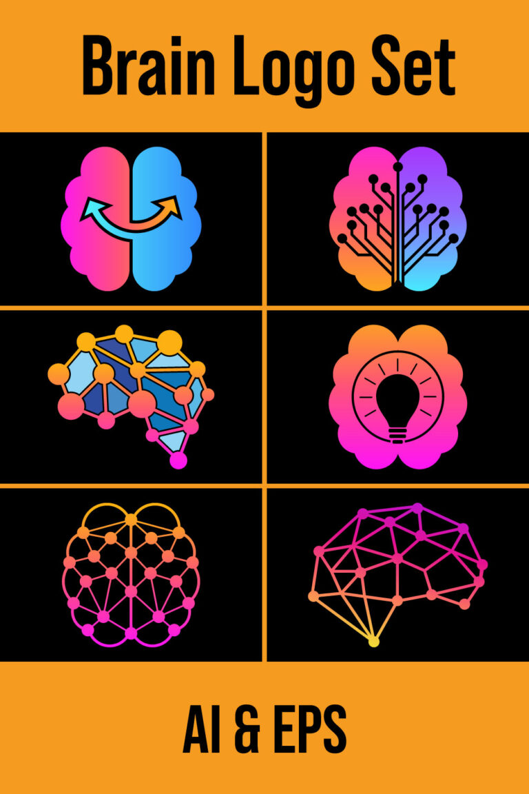 Brain Logo Design Vector Template - MasterBundles