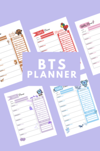 BTS Weekly Planner BT21 Edition - MasterBundles
