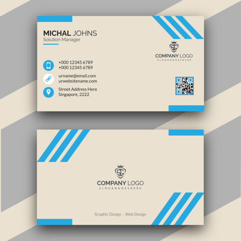 Creative Modern And Corporate Business Card Template Design | MasterBundles