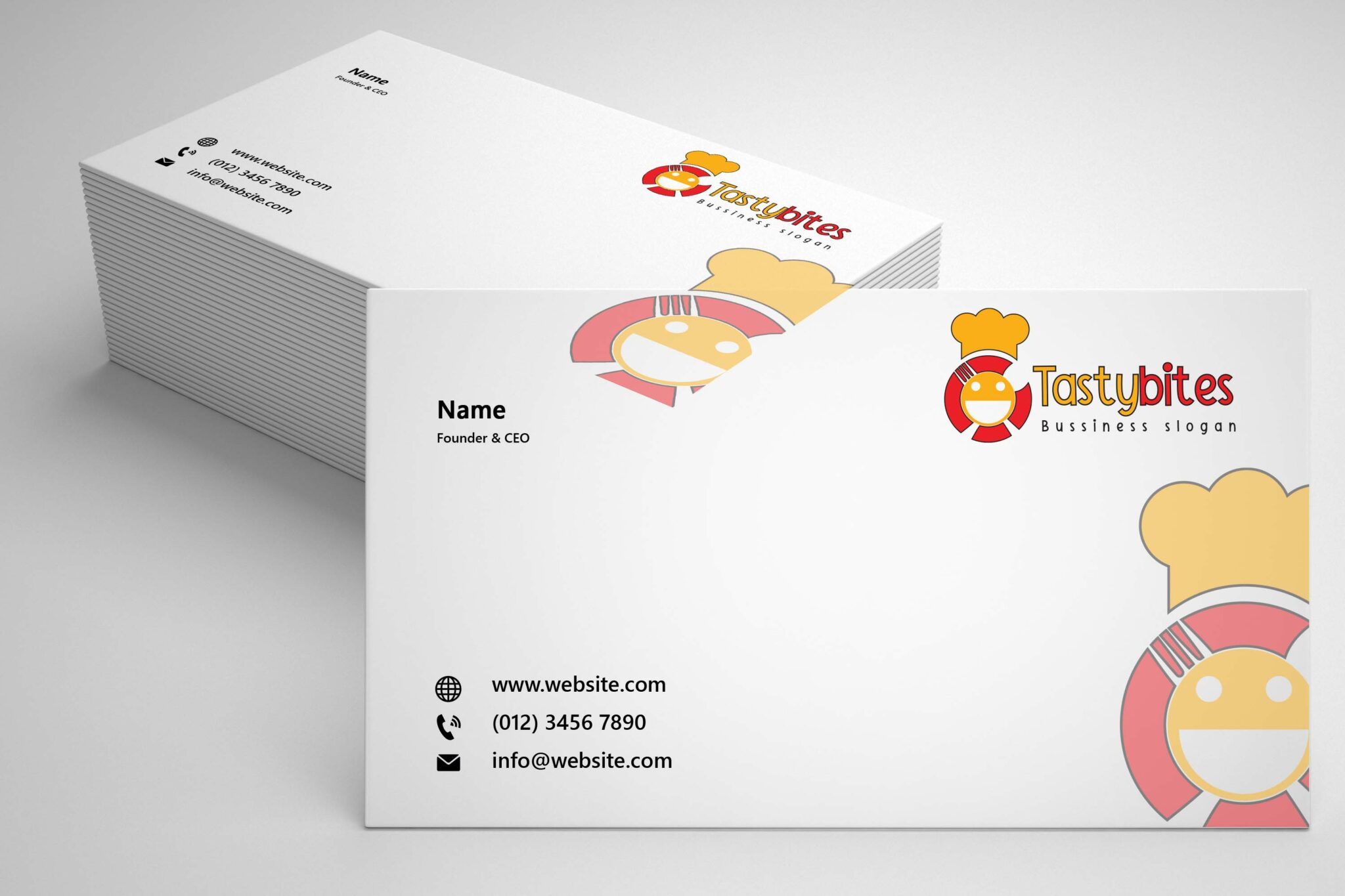 Happy Restaurant Logo - TastyBites - MasterBundles