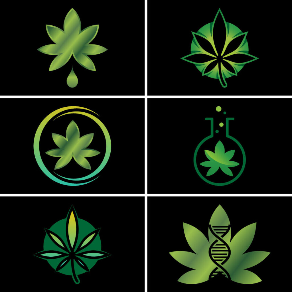Cannabis Vector Logo Design Template - MasterBundles