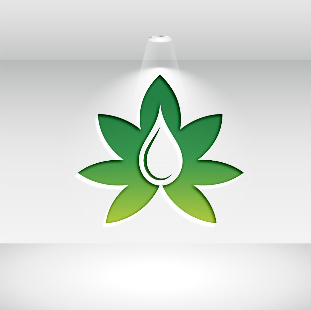 Modern Cannabis Leaf Logo Design - MasterBundles