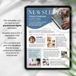 Download Canva Newsletter Template, Digital and Printable|MasterBundles