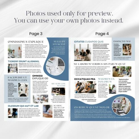 Download Canva Newsletter Template, Digital and Printable|MasterBundles