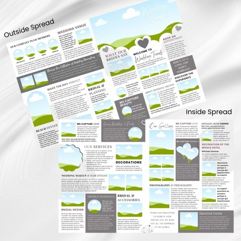 Wedding Canva Newsletter Template - MasterBundles