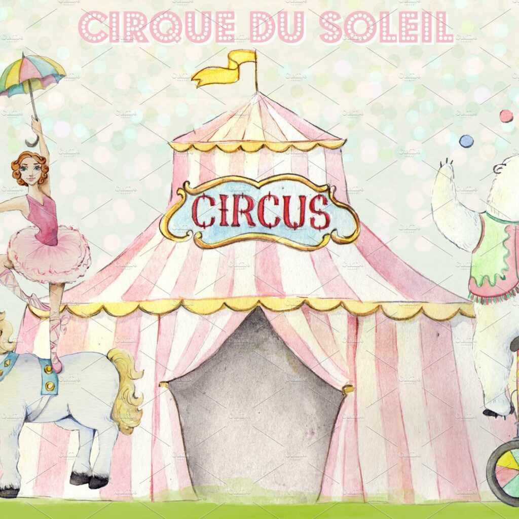 Watercolor Circus Clipart Images – MasterBundles