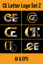 C E Initial Letter Logo design, Graphic Alphabet Symbol for Corporate ...