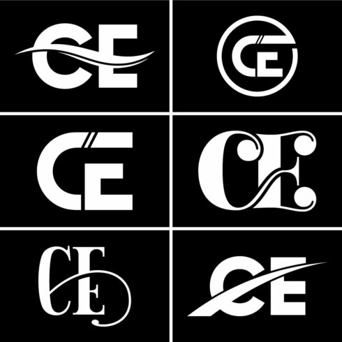 C E Initial Letter Logo design, Graphic Alphabet Symbol for Corporate ...