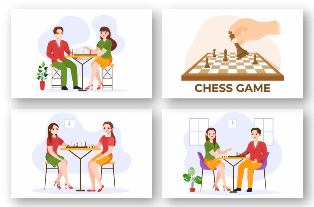 11 Chess Board Game Illustration - MasterBundles