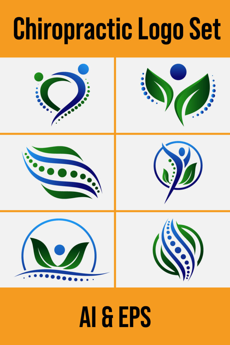 Medical Chiropractic Logo Vector Design - MasterBundles