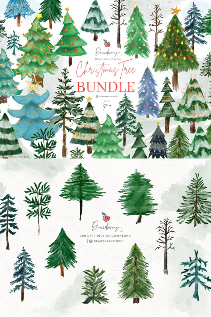 Christmas Trees, Winter Holiday – MasterBundles