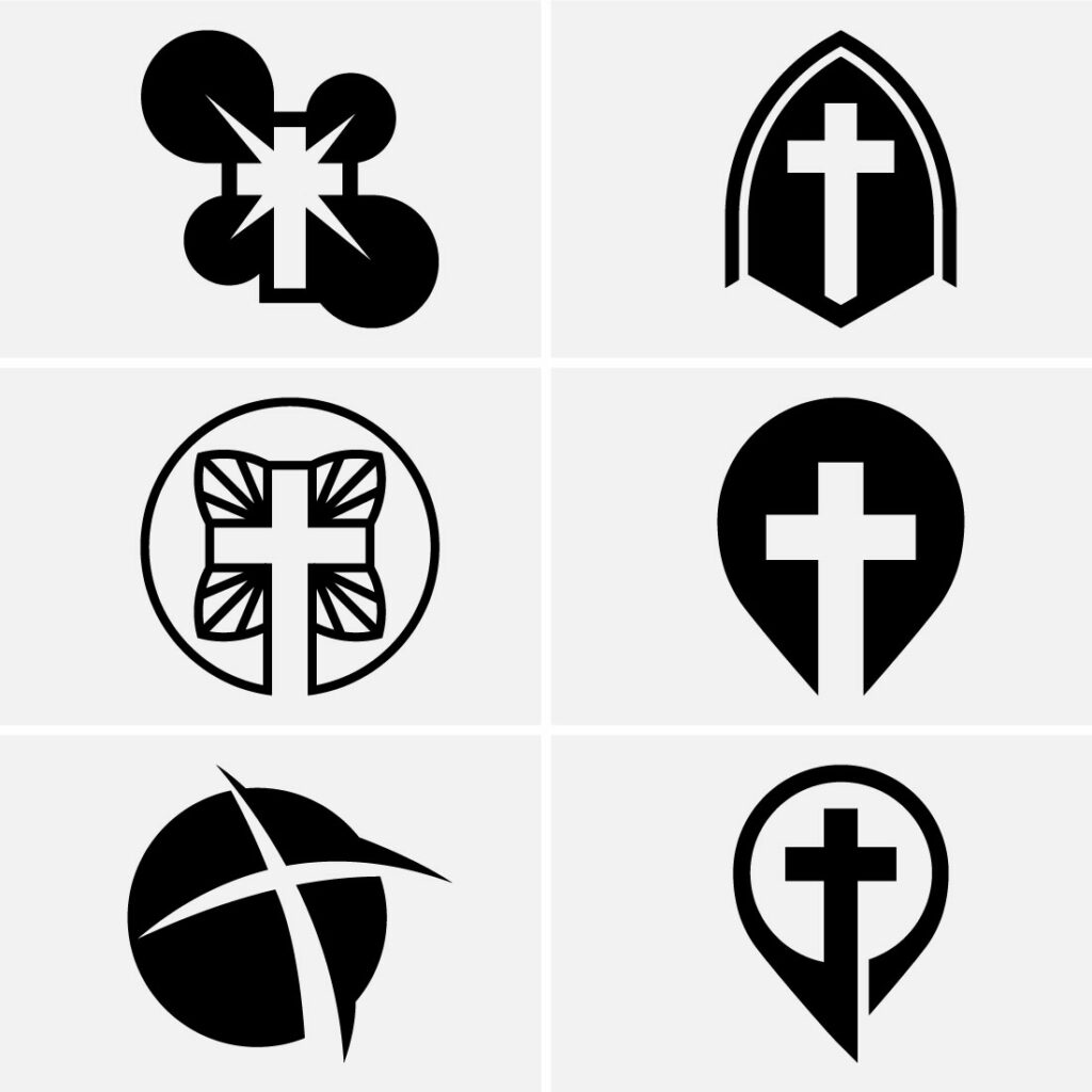 Church Logo Design Vector Illustration - MasterBundles