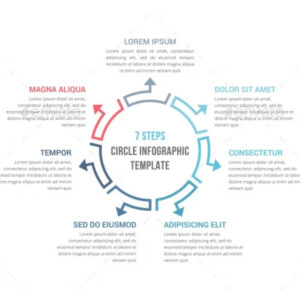 Circle Diagram With Seven Elements – MasterBundles